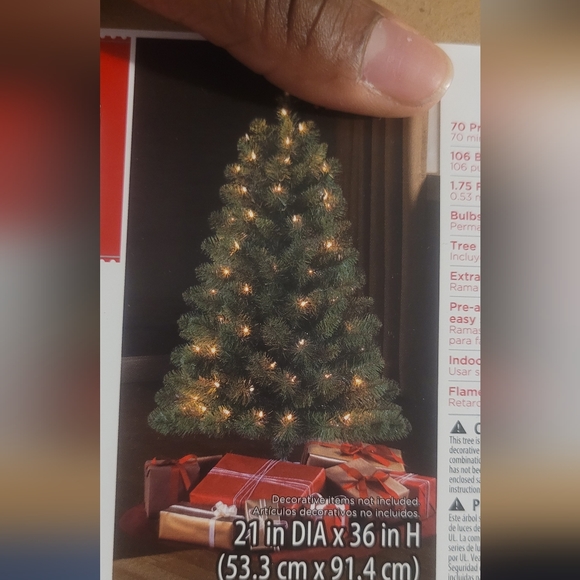 Holiday Time | Holiday | Bundle 3 Foot Pre Lit Winston Pine Artificial ...